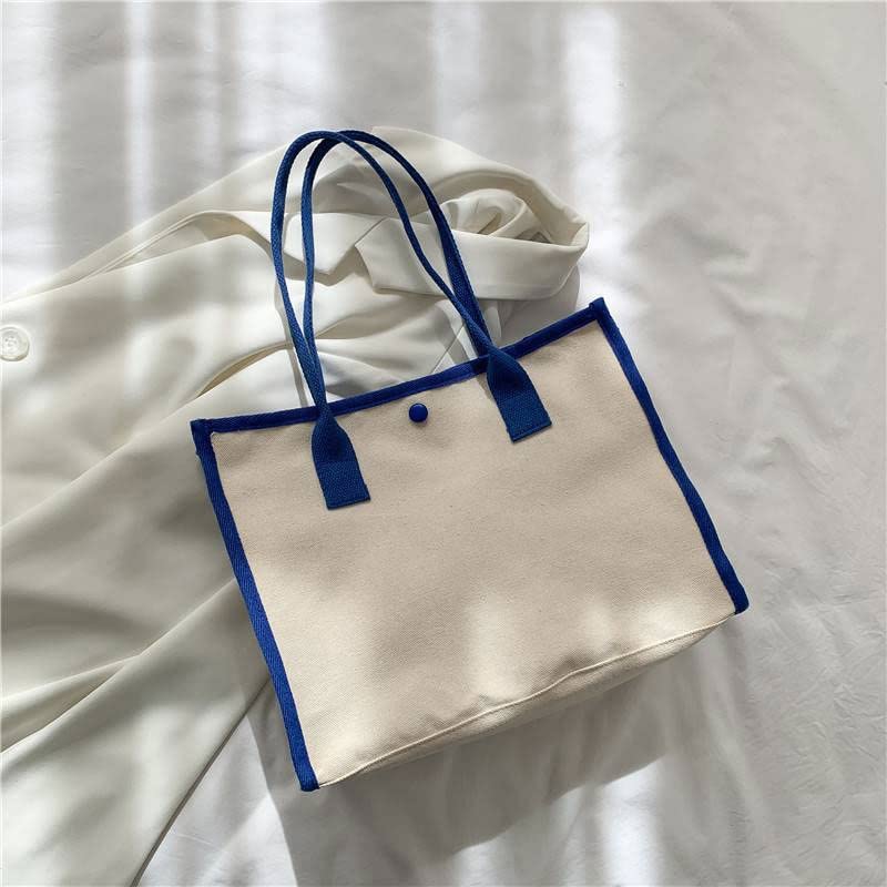 Thick Simple Casual Bag Shopping Bag Large Capacity Shoulder Bag Ladies Casual Canvas Shopping Tote Bag