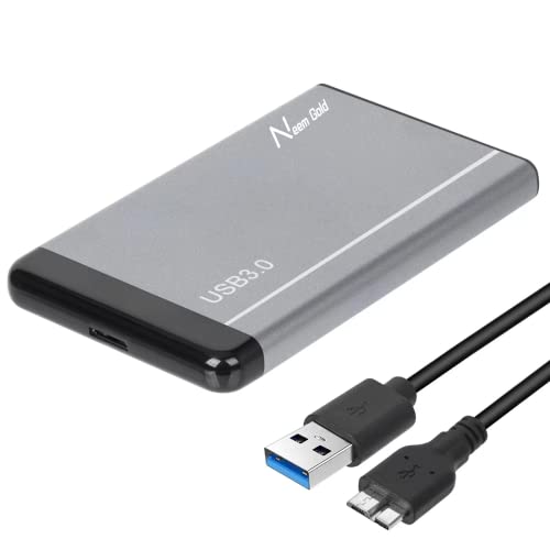 U&D 750GB 2.5 inches Portable External Hard Drive USB3.0 Mobile HDD Storage Compatible for PC, Desktop, Laptop, Mac, MacBook, Chromebook, Xbox One, Xbox 360, PS4 (750GB, Grey) UK-XJL-SXT-N21