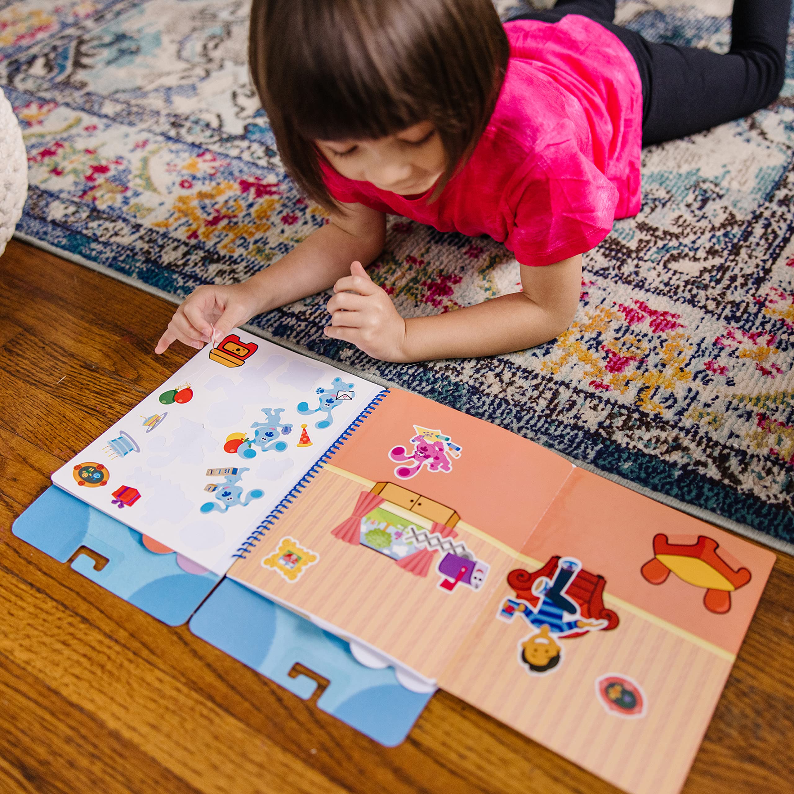 Melissa & Doug Blue's Clues & You! Restickable Stickers Pad - Places Blue Loves