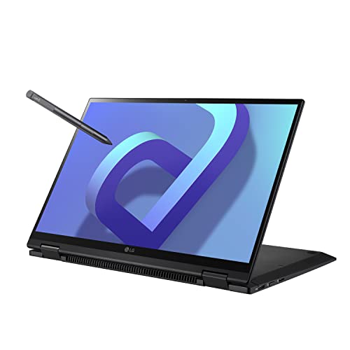 LG gram (2022) Laptop 14T90Q 2-in-1 14" Touchscreen, Intel Evo 12th Gen Core i5, 16GB RAM, 512GB SSD, Windows 11, Black (Renewed)