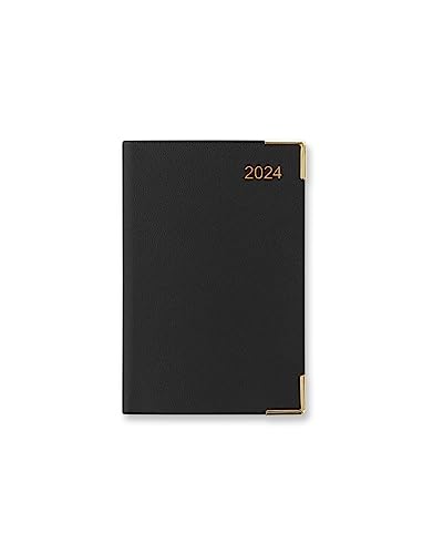 Letts Classic Mini Pocket 2024 week to view diary Sunday start - black