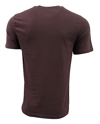 Nike Men's Swoosh Air Metallic Graphic Tee (Large, Chocolate/Silver)