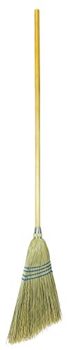 Weiler 44547 Household Upright Broom, Corn & Fiber Fill, 54" Overall Length (Pack of 12)