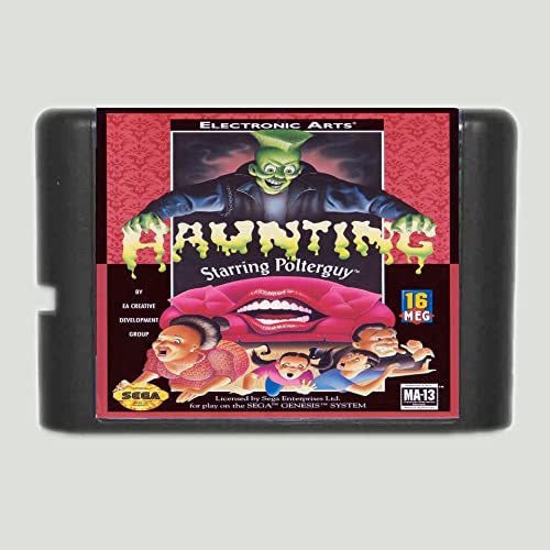 Retro Game Haunting The Starring Poter Guy 16 bit MD Game Card For Sega Mega Drive For Genesis (NTSC-J)