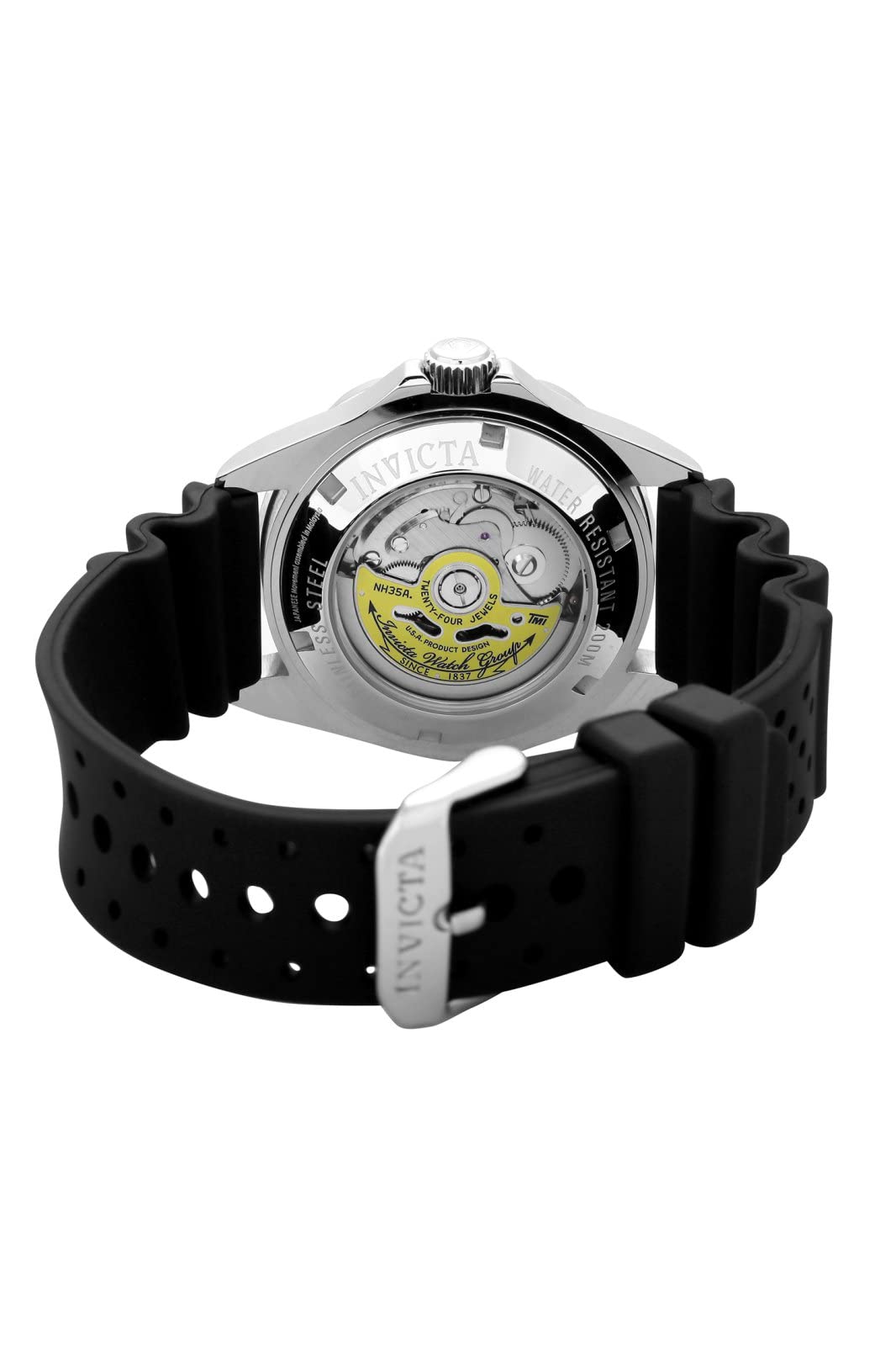 Invicta Men's Pro Diver Automatic Watch with Polyurethane Strap, Black (Model: 9110)