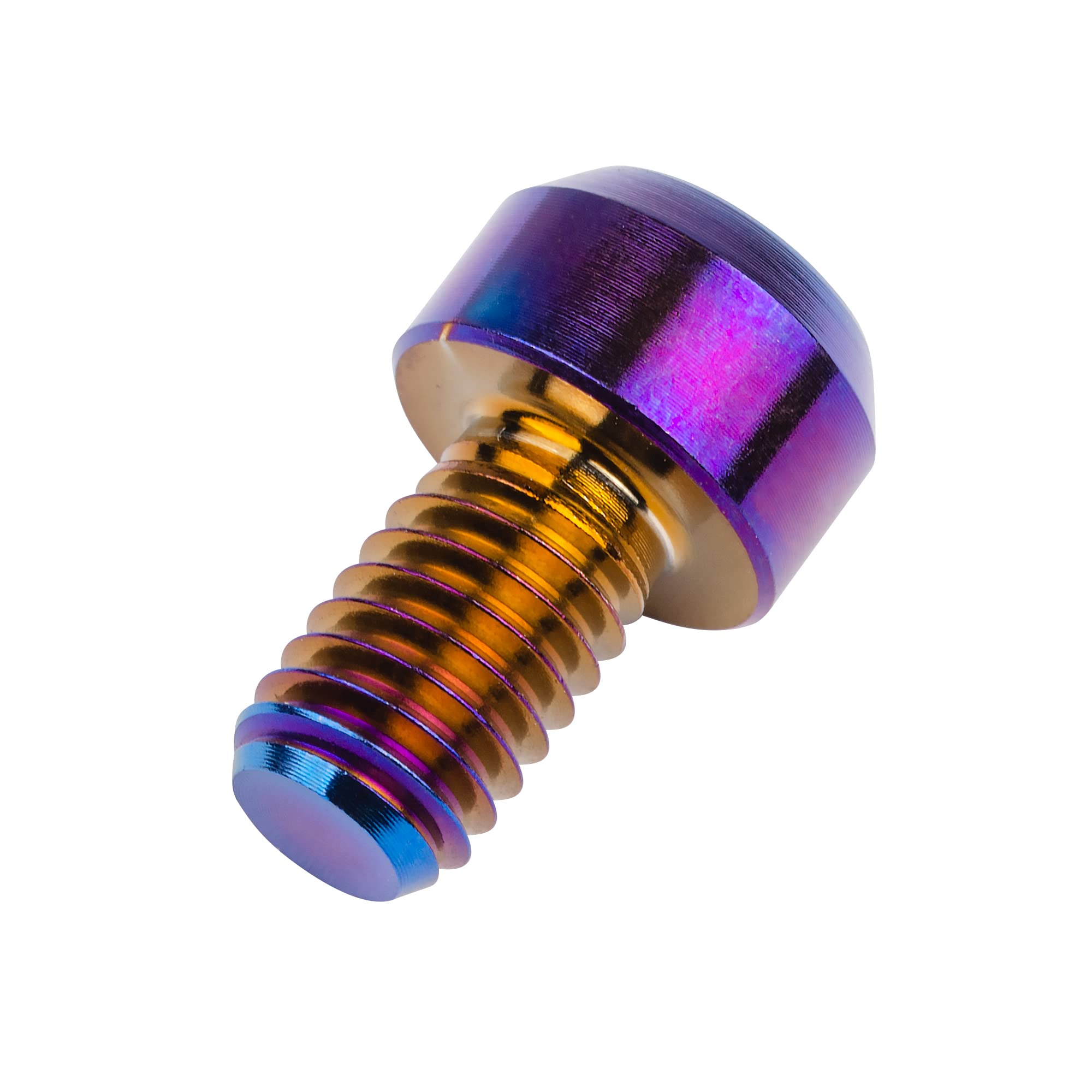 Wanyifa Titanium Torx Square Head M6 x 10 15 20 25 30 35 40 45 50 60 65 70 80mm Screw Pack of 5 (Burn Blue, M6x10mm)