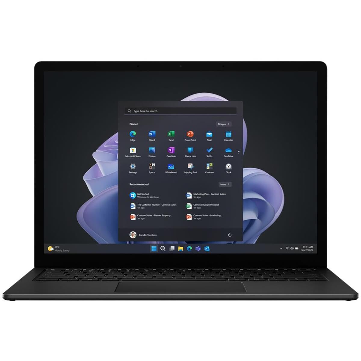Microsoft Surface Laptop 5 13.5" Touchscreen Notebook - 2256 x 1504 - Intel Core i7 12th Gen i7-1265U - Intel Evo Platform - 16 GB Total RAM - 512 GB SSD - Matte Black