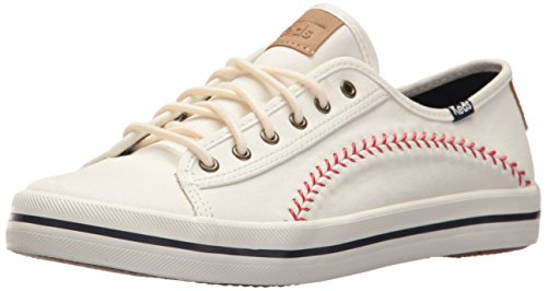 Keds Kickstart Pennant, Sneaker Womens, Cream, 8.5 Medium