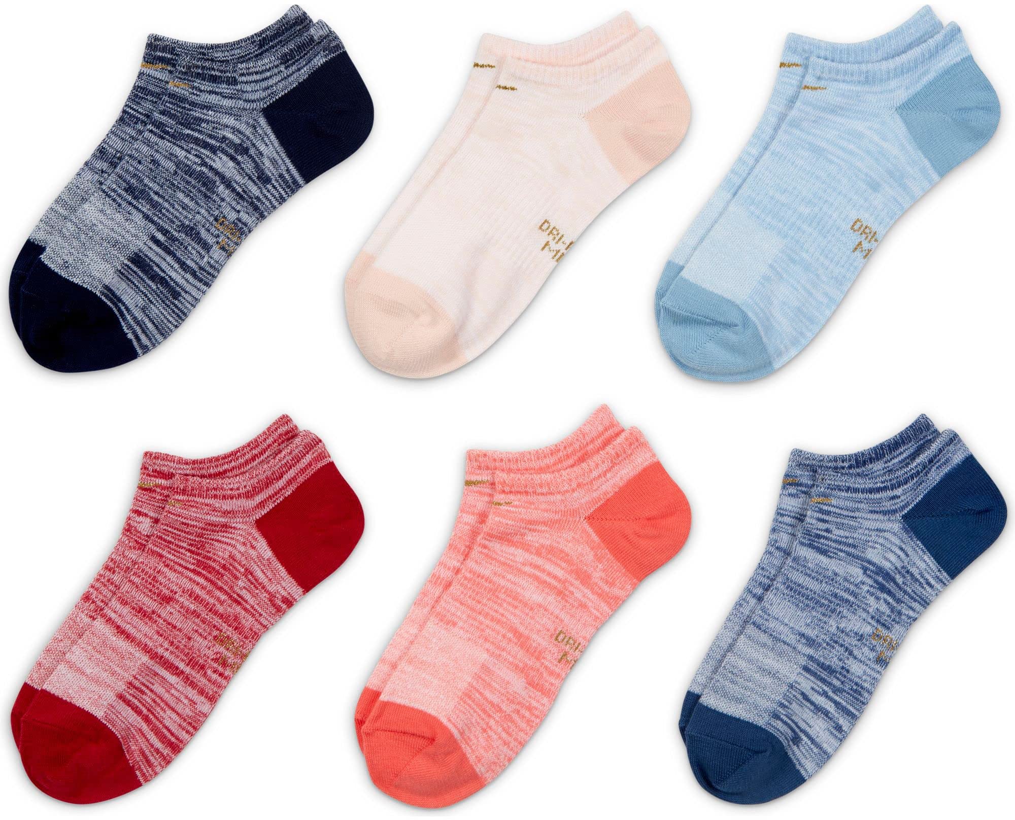 Nike WOMEN Lightweight No-Show Training Socks 6 Pack