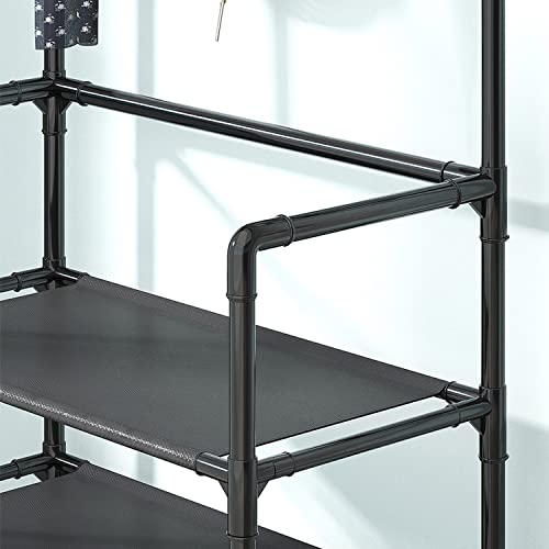 YAN WU YING ® White Shoe Rack, Shoe Shelf, Shoe Storage Organizer for Door, Entryway, Large Shoe Rack for Men,5 Tiers Shoe Organizer