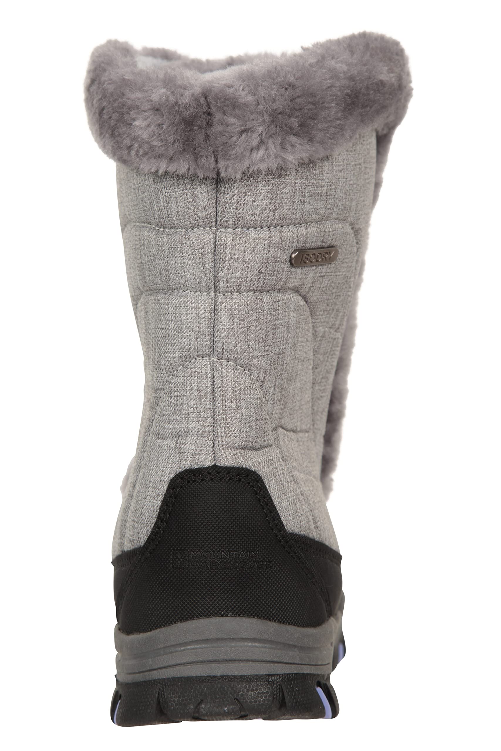 Mountain Warehouse Ohio Youth Snow Boots - Kids Warm Winter Shoes Dark Grey Kids Shoe Size 5 US