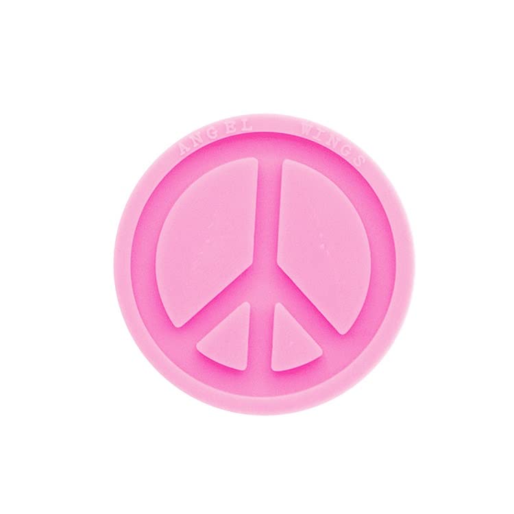 Shiny Peace Sign (NO HOLE) Silicone Mold, Peace Silicone Mold, Peace Fondant Mold,Peace Shape Silicone Mold,Peace Mold,Peace Resin Mold, Peace Mould, Peace Chocolate Mold, Peace Cake Mold,No Hole