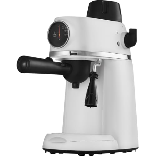 VEVOR Espresso Machine, 3.5 Bar Espresso Maker with Milk Frother Steam Wand, 4-Cup Professional Coffee/Espresso Machine with Temp Gauge for Latte Cappuccino, NTC Control System