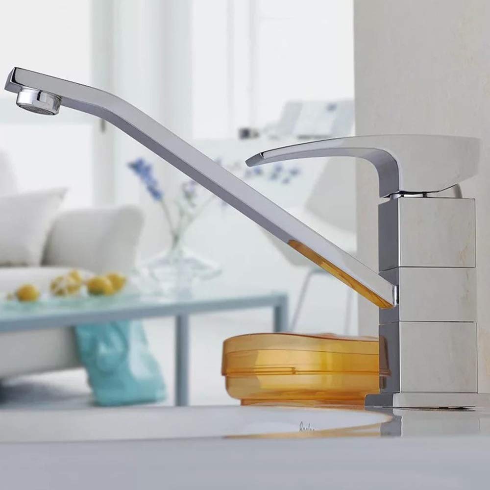 ShiSyan Y-LKUN Basin Faucet Water Faucet Plumbing Hardware Rotatable Single-Link Hot and Cold Water-Saving Wrench-Type Bathtub Faucet Bathroom Taps