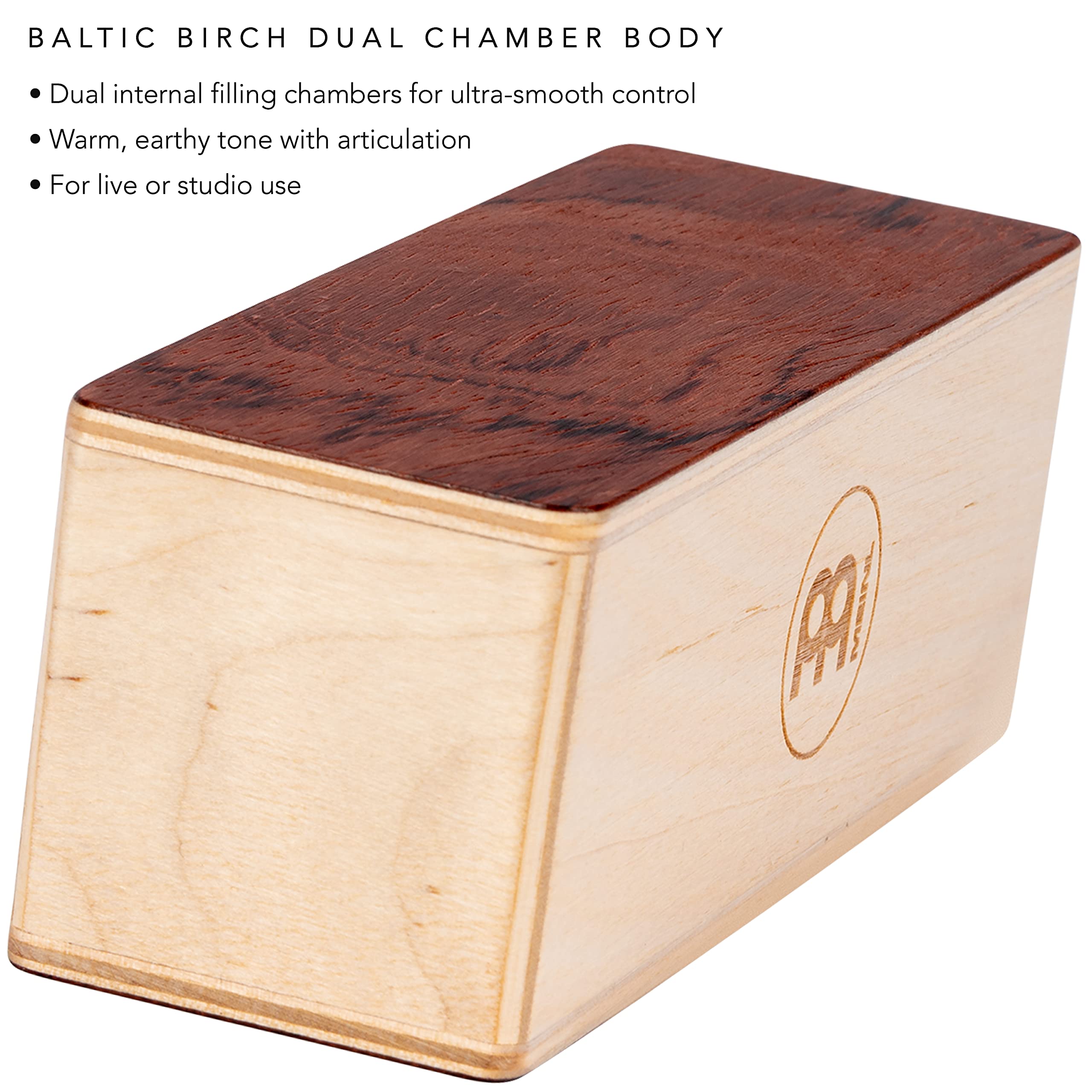 Meinl Percussion Shaker with Dual Filling Chambers for Greater Control and Ultra-Smooth Sounds β Made in Europe β Baltic Birch Wood, 2-Year Warranty (SH60)