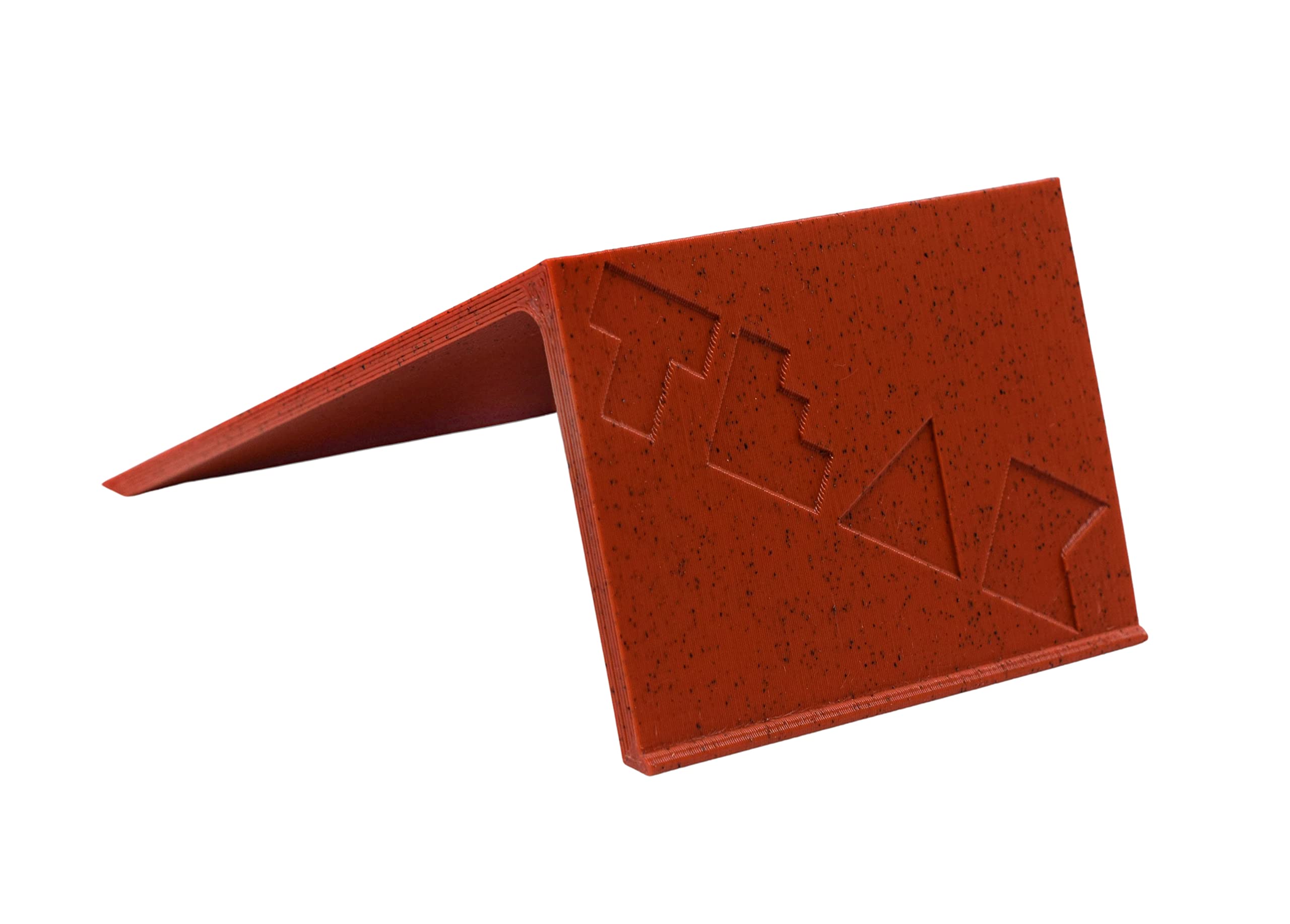 Teak Tuning Fingerboard Poly Mid-Rise Kicker Ramp - 5" Long, 3" Wide, 2" Tall - Fingerboard Obstacle in Lava Flow Colorway
