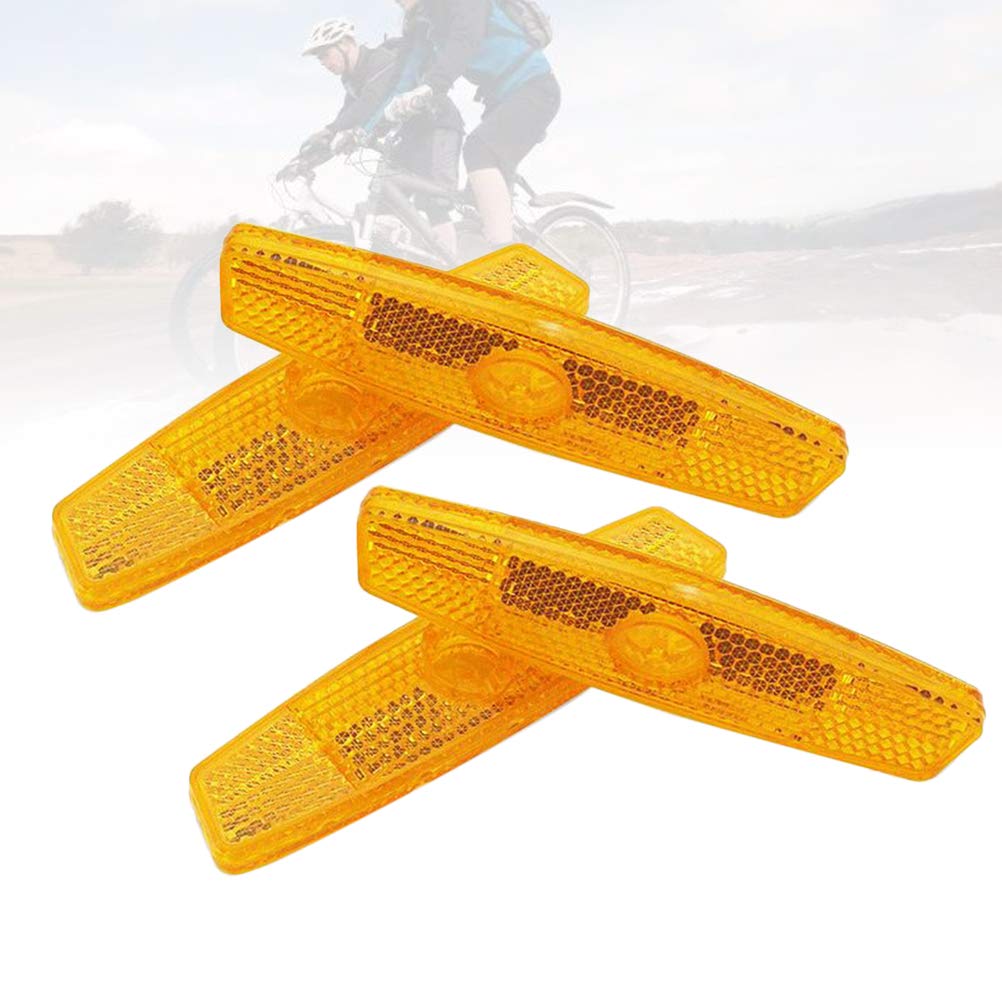 LIOOBO 4Pcs Bike Wheel Safety Warning Reflector Bicycle Wheel Spoke Light for Night Riding