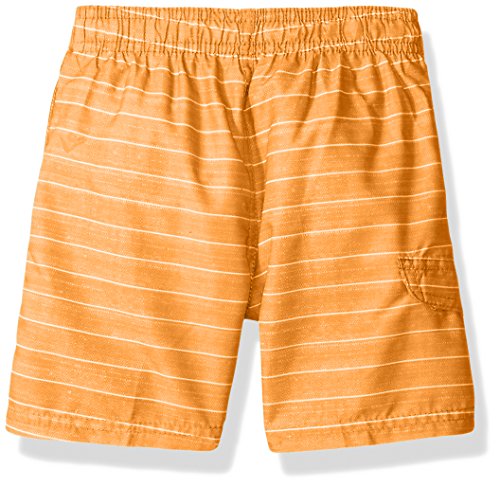 Kanu Surf boys Line Up Quick Dry Upf 50+ Beach Swim Trunks, Line Up Orange, 5 6 US