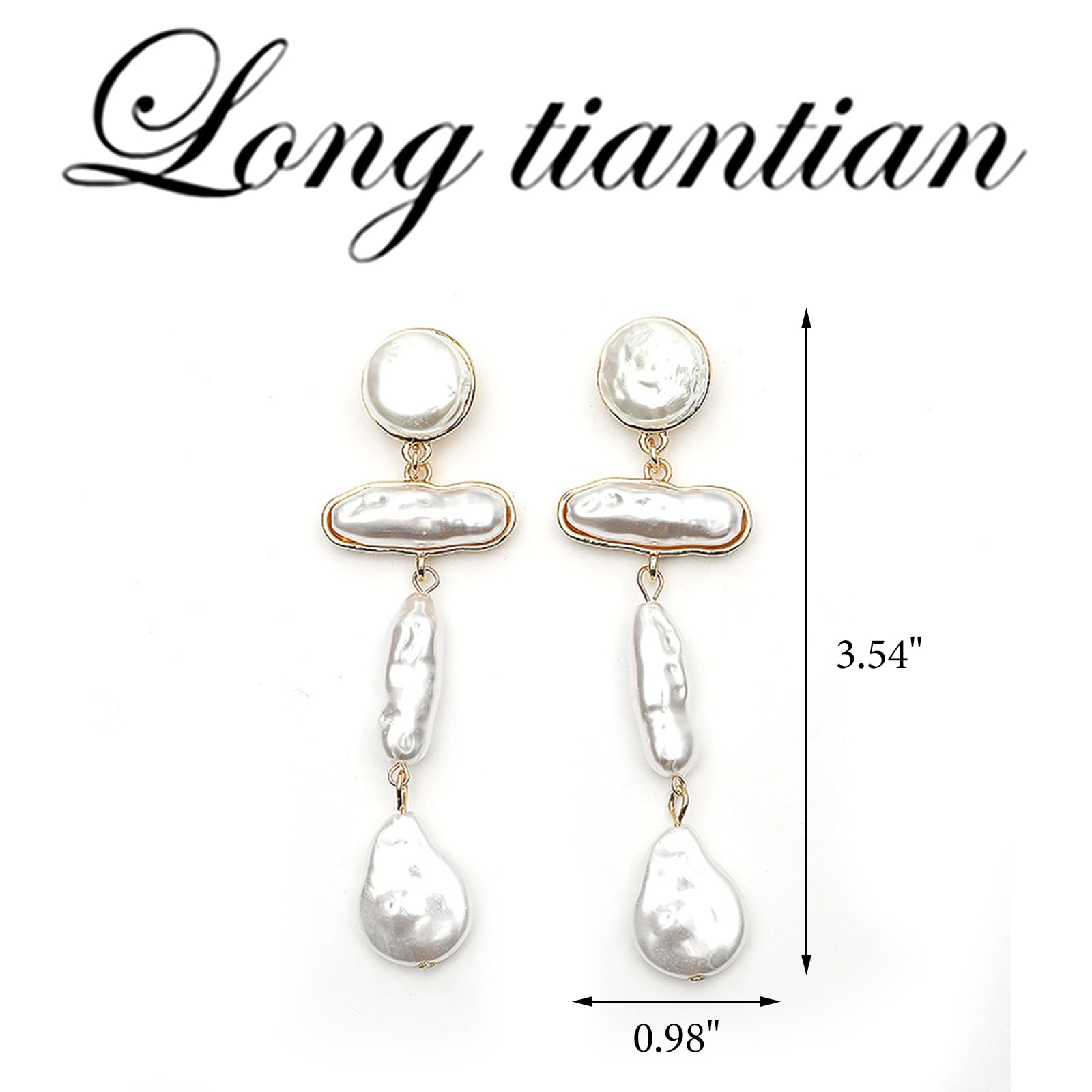 Pearl Flower Stud Earring Elegant Pearl Earrings for Women Charm Flower Stud Earrings (pearl)