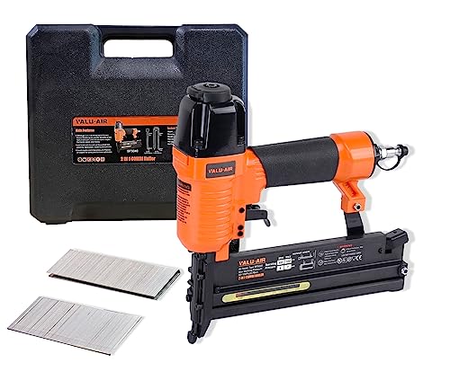 Valu-Air SF5040 2" 18 Gauge 2 in 1 Pneumatic Brad Nailer and Stapler with Carrying Case