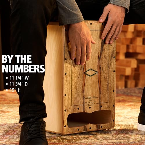 Meinl Percussion Artisan Edition Cajon with Internal Strings for Snare Effect and Forward Facing Ports, Limba/Baltic Birch β Made in Spain β Cantina Line, 2-Year Warranty (AECLLI)