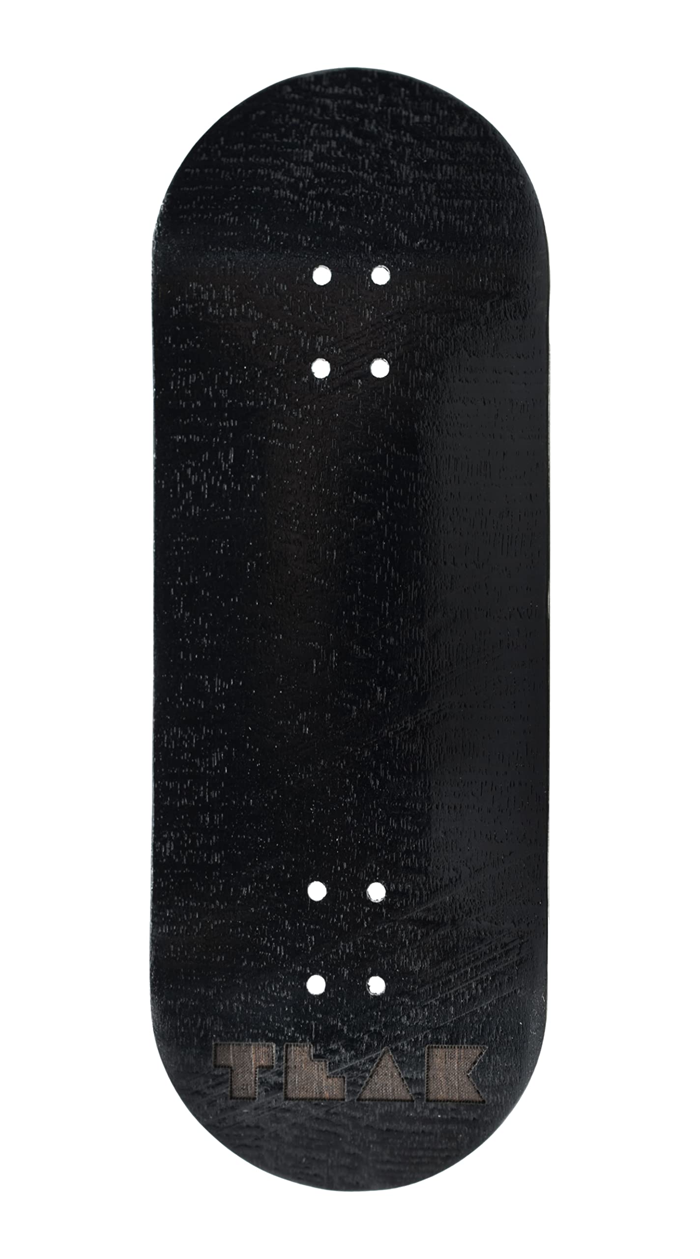 Teak Tuning Prolific Wooden Fingerboard Deck, 34mm x 95mm Popsicle Shape - Black Mamba - 5 Ply with Custom Color Matching Mid Plies - Includes Prolific Foam Tape