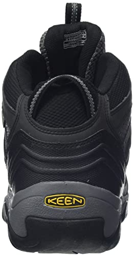 KEEN Men's Koven MID WP-M Hiking Boots, Black Steel Grey, 9