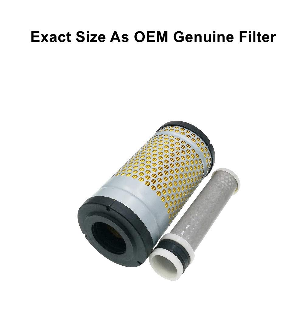 MOWFILL 6C060-99410 Air Filter With 32721-58242 Inner Filter Replace for Kubota K7311-82390 6A100-82630 GA100-82630 Fits B1410 B1610 B2710 B1700 B2100 B2400 B2410 B2630 B3200 B3300 B7300 B7400 B7410