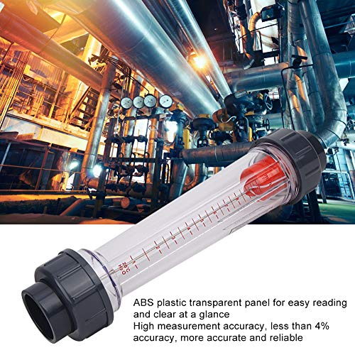 Water Flowmeter, LZS40(D) Tube Type Flowmeter Plastic Tube Type Liquid Flowmeter Waterflow Measuring Tool Waterflow, Science Lab Flowmeters