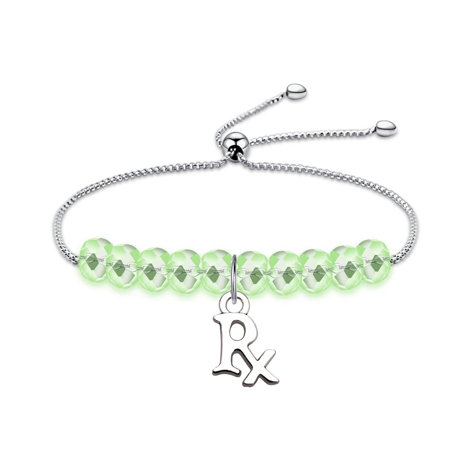 Pharmacist Jewelry Pharmacy Tech Gift RX Keychain She Believed She Could So She Did Keychain RX Symbol Pharmacy Charm Bracelet (RX Charm)