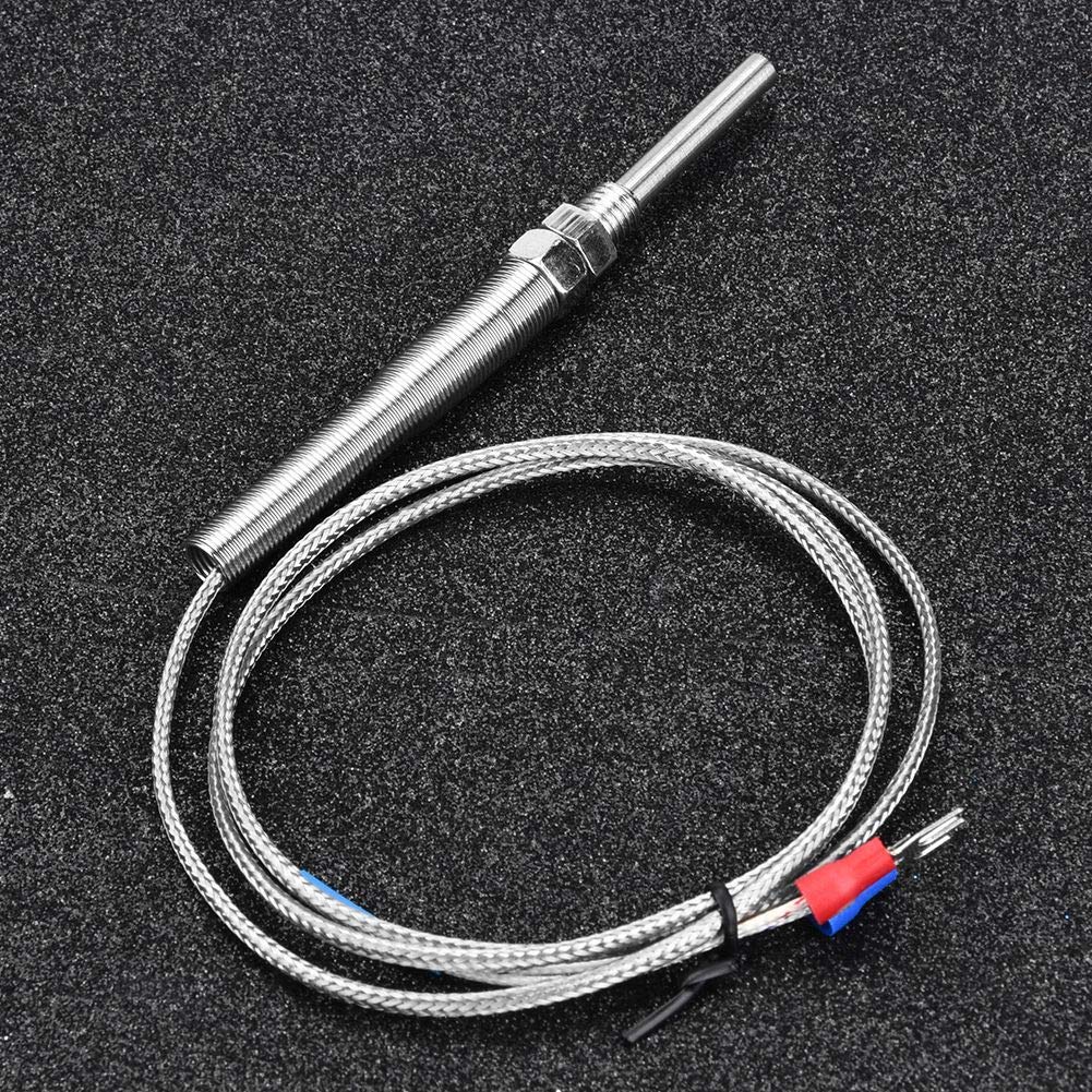 M8 Thread Type K Thermocouple 30mm Probe Temper0-400℃ for Temperature Measurement(1M)