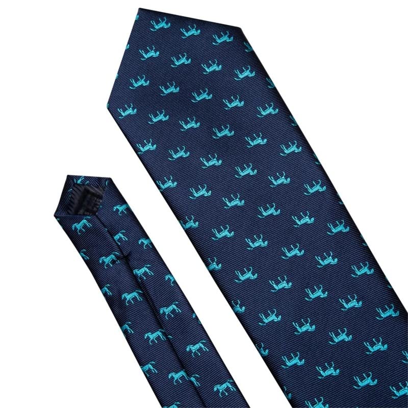 LXXSH Designer Men Tie Set 8.5cm Silk Handkerchief Ties for Men Gift Wedding Business Necktie (Color : A, Size : One Size)