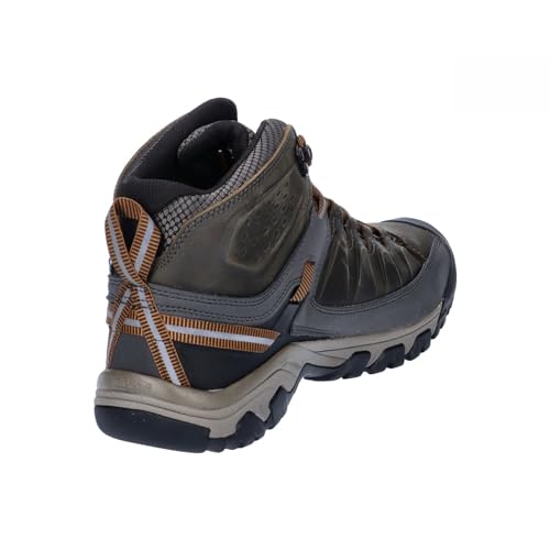 KEEN Men's Targhee 3 Mid Height Waterproof Hiking Boots, Black Olive/Golden Brown, 14