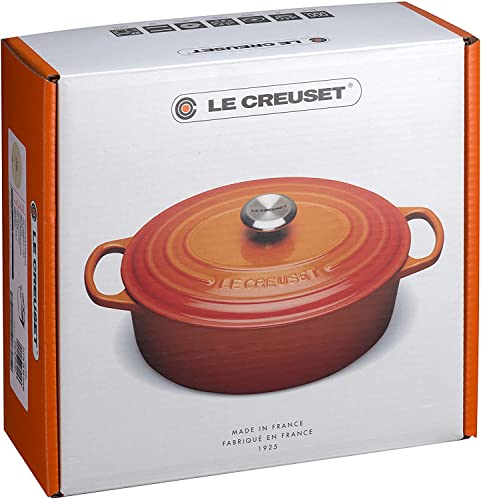 Le Creuset Enameled Cast Iron Signature Oval Dutch Oven, 8 qt., Deep Teal