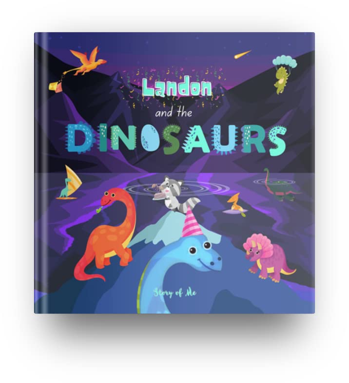 Story of Me Dinosaurs Personalized Kids Book - Dinosaur Adventure - Kids Dinosaur Book Personalized with Child's Name and Other Customizations (Paperback)