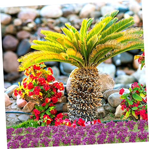 SECFOU 3 Boxes Grass shed Grass Cluster Mini Flower Grass Miniature Flower Tufts Miniature Static Grass Tuft Model DIY Miniature Grass Outdoor Purple Plastic Resin Flower Arrangements