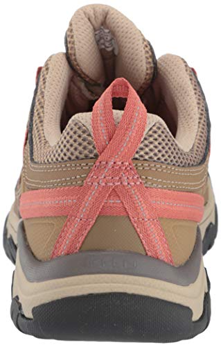 KEEN Women's Targhee Vent Low Height Breathable Hiking Shoes, Sandy/Cornstalk, 5