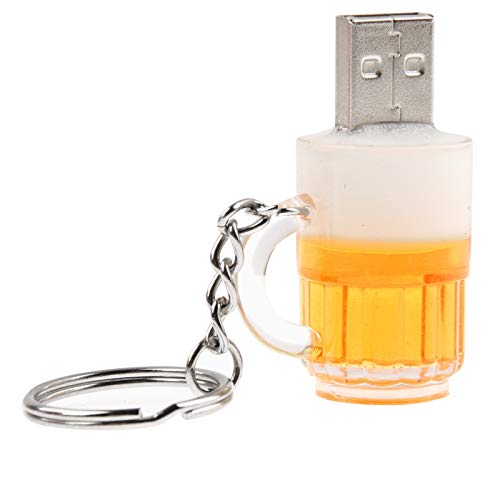 LUOKANGFAN LLKKFF Computer Data Storage Beer Keychain Style USB Flash Disk with 16GB Memory