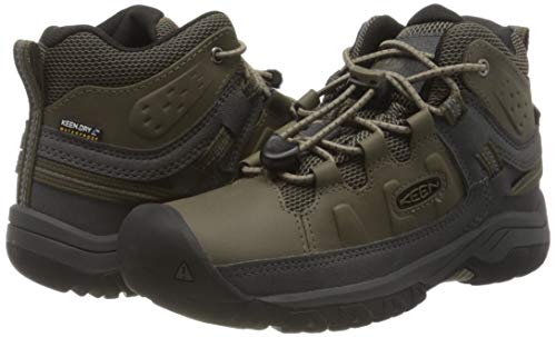 Keen Youth TARGHEE MID WP BOOT, BUNGEE CORD/DARK OLIVE, 5 M US