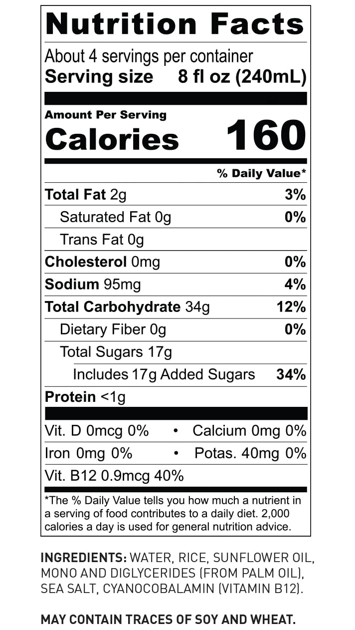 Koita Italian Rice Milk, Non Dairy, Plant-Based, Non GMO, Vegan, Shelf Stable 1L (6-pack)