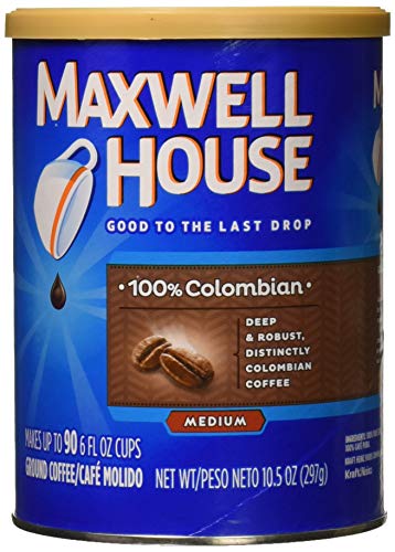 Maxwell House 100 Percent Colombian Coffee, 10.5 Ounce - 6 per case.