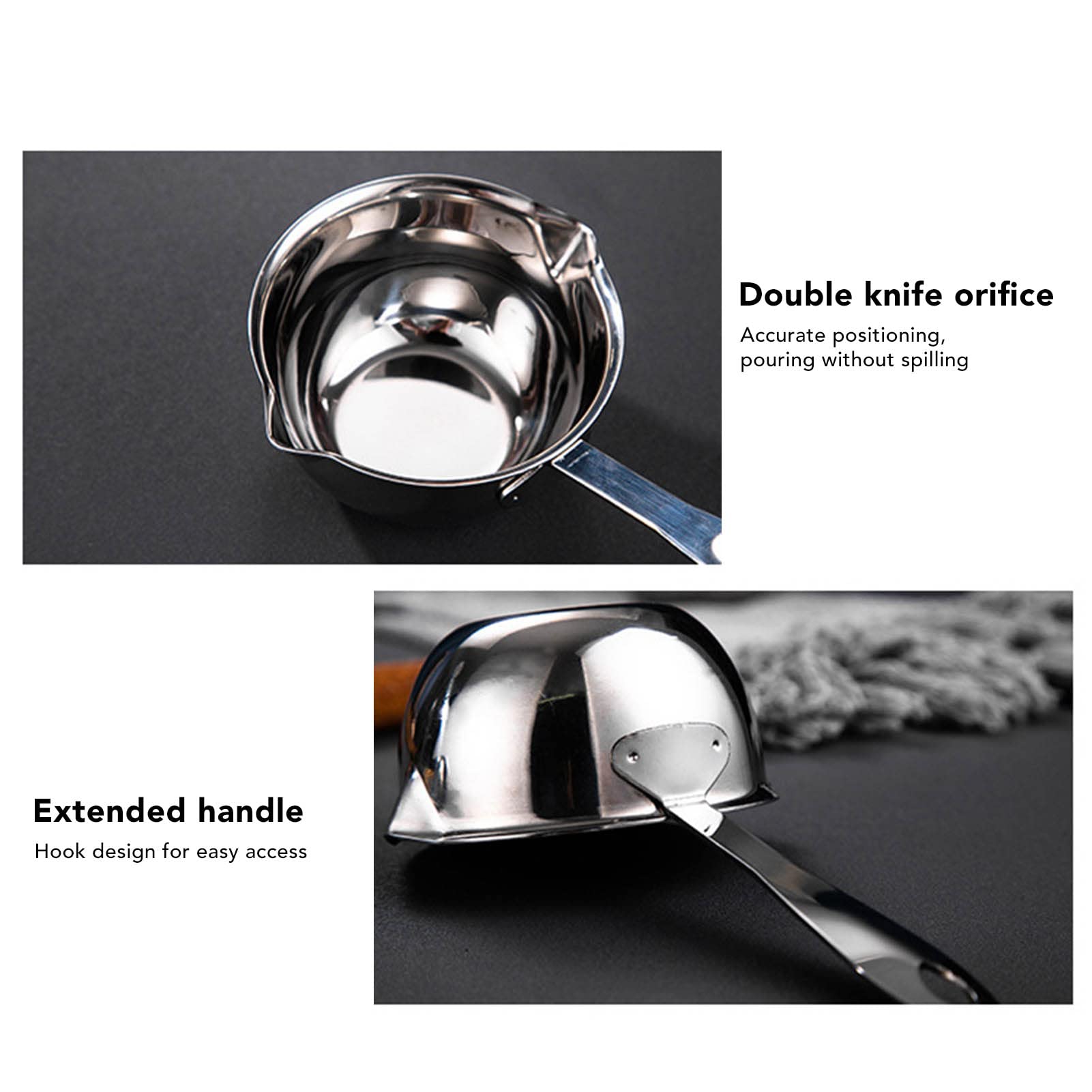 Pilipane Small Induction Milk Pan for Boiling Milk, Sauces, Gravies, Pasta - Stainless Steel Mini Pot With Flat Bottom, 150ML