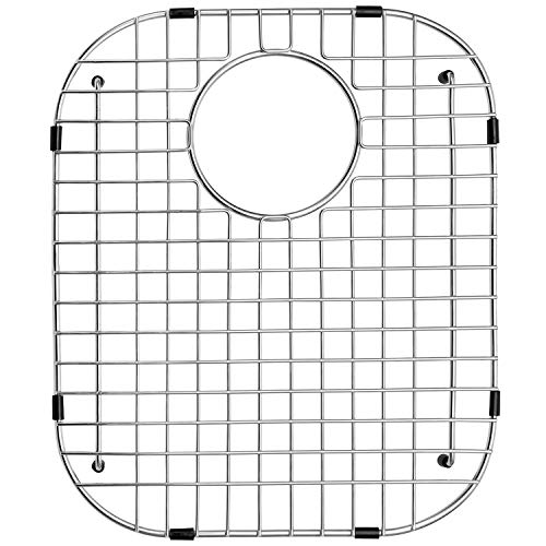 Serene Valley Sink Bottom Grid 13-11/16" X 16-5/8", Rear Drain with Corner Radius 3-1/2", Sink Protector NDG1416R