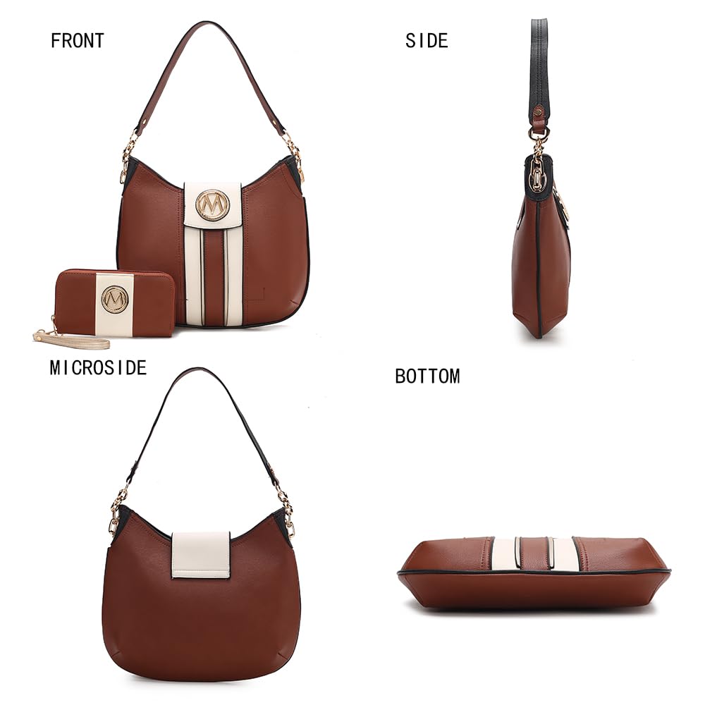 MKF Collection Shoulder Bag for Women, Handbag Purse Top-Handle Satchel Bag