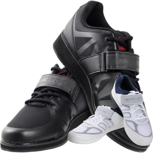 Nordic Lifting Shoes Megin Size 9 - Black Bundle with Shoes Venja Size 11 - White