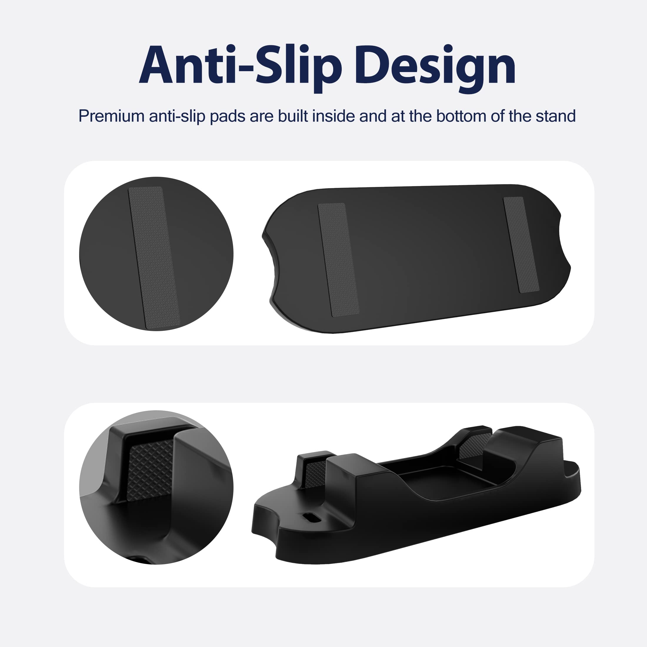 Stand Base for Valve Steam Deck - Steam Deck Accessories Stand Dock Holder - Unti-Slip Steam Deck Holder Compatible with Charger & Carrying Case
