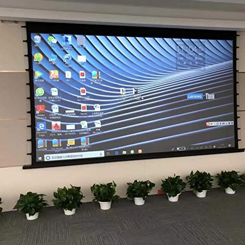 KXDTZ 16:9 4k Motorized Tensioned Projector Screen Black Crystal ALR Projection Screen for Your Home Theater (Size : 133 inch)