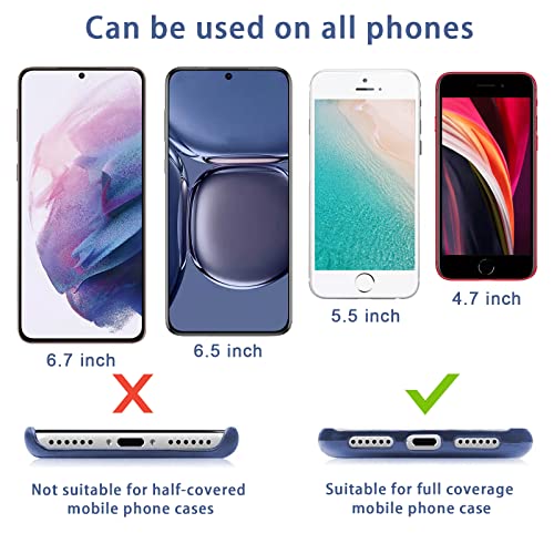 Universal Cell Phone Lanyard IOXQP, 2 × Universal Phone Lanyard,4× Phone Lanyard Pads,Black Nylon Adjustable Neck Strap Compatible with All Smartphone-JHS