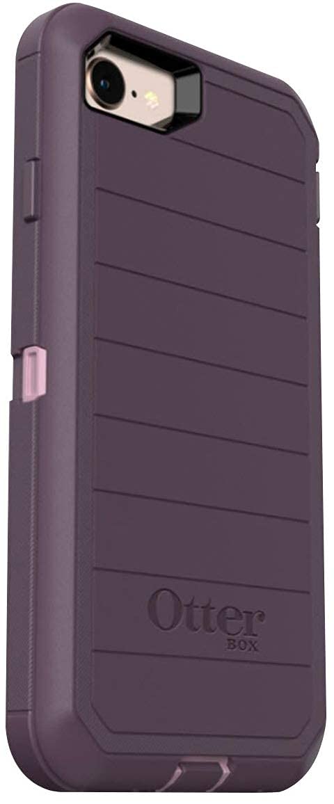 OtterBox Defender Series Rugged Case & Holster for iPhone SE 3rd Gen (2022), iPhone SE 2nd Gen (2020), iPhone 8/7 (NOT Plus) Retail Packaging - Purple Nebula - with Microbial Defense