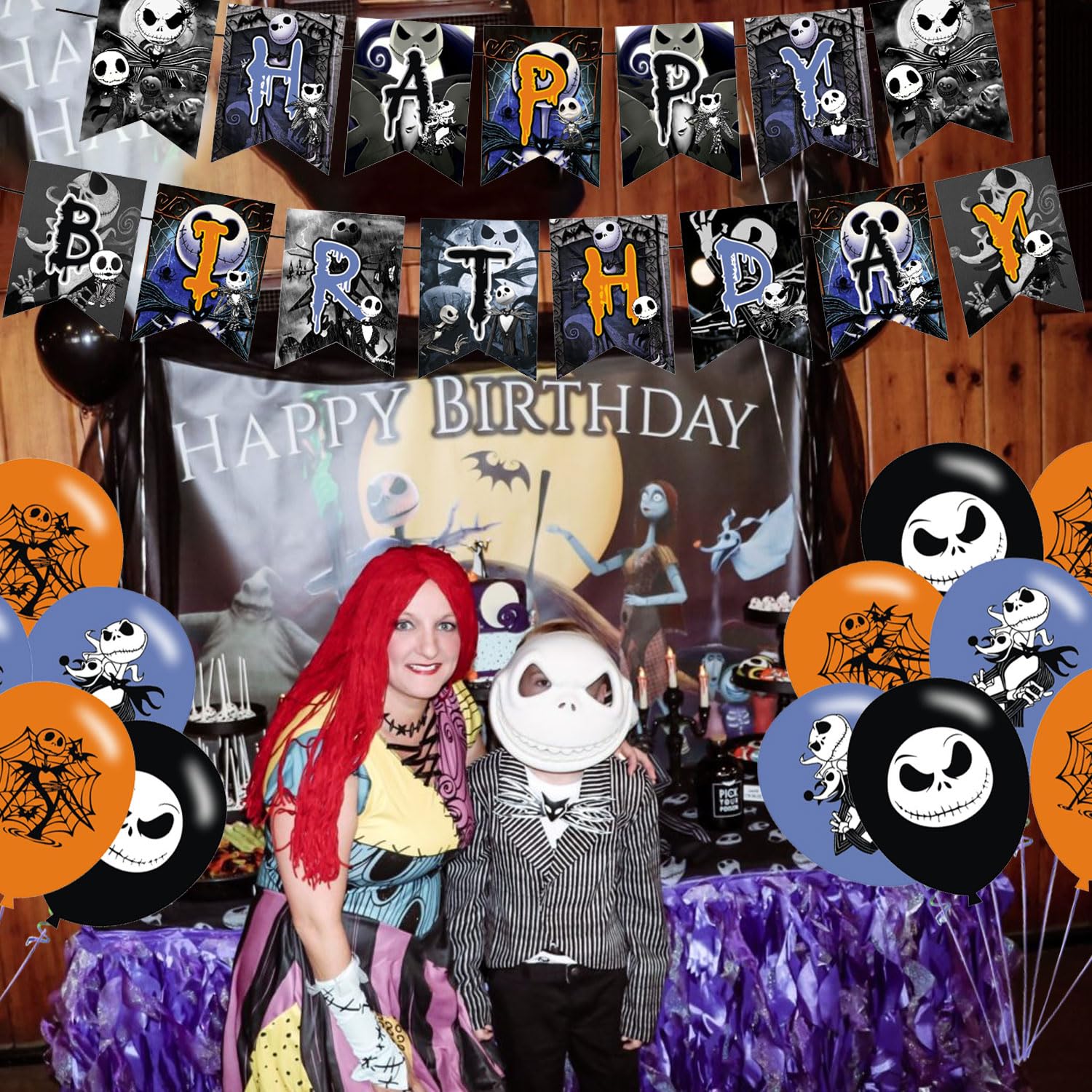 ๐๐ช๐ฌ๐ด ๐ข๐ด๐ฎ๐ต๐ต๐ฒ๐ท๐ฐ๐ฝ๐ธ๐ท Party Decorations,Birthday Supplies For Halloween ๐๐ช๐ฌ๐ด ๐ข๐ด๐ฎ๐ต๐ต๐ฒ๐ท๐ฐ๐ฝ๐ธ๐ท Includes Banner - Cake Topper 12 Cupcake Toppers 18 Balloons
